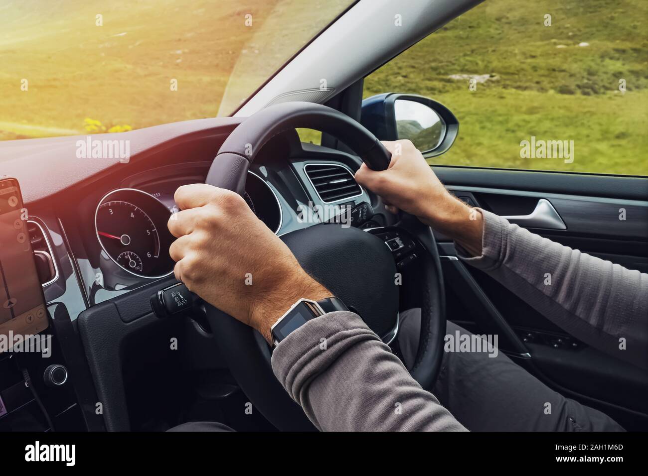 Right hand drive car steering wheel hi-res stock photography and images ...
