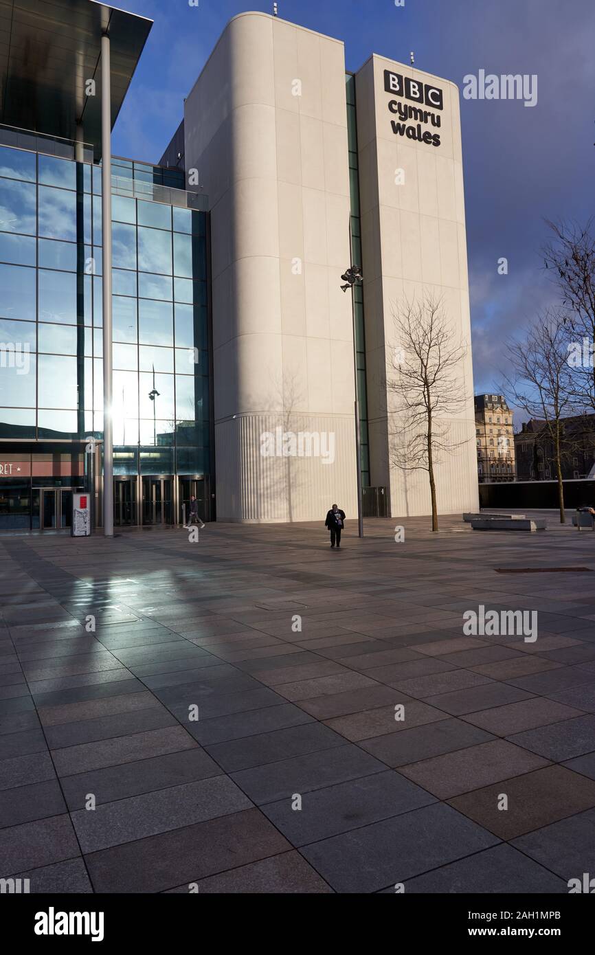 BBC New Headquarters, Central Square, Cardiff, South Wales Stock Photo ...