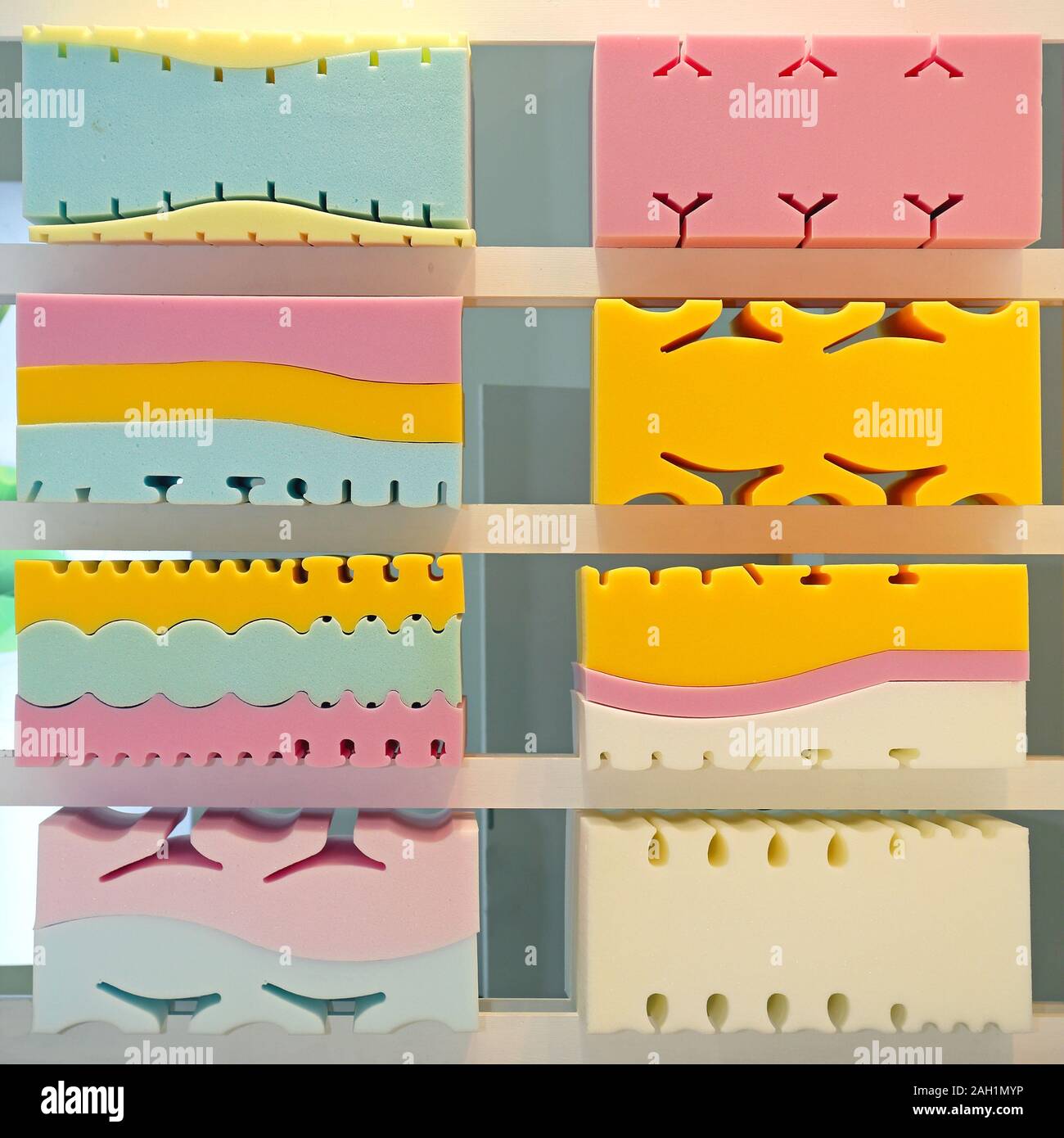 Cross Section of memory Foam Mattress For Bed Stock Photo - Alamy