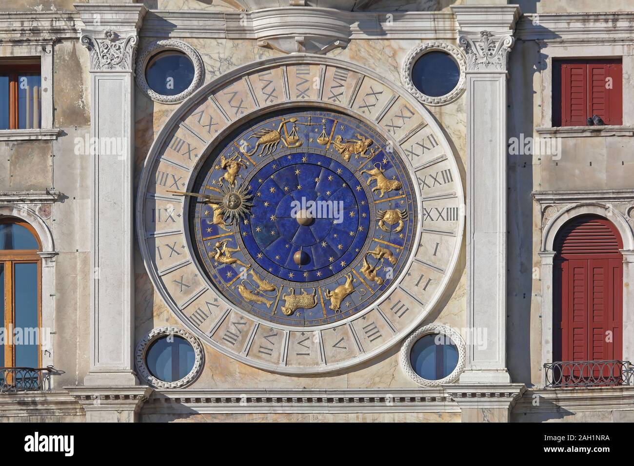 St Marks Clock With Zodiac Dial in Venice Italy Stock Photo - Alamy