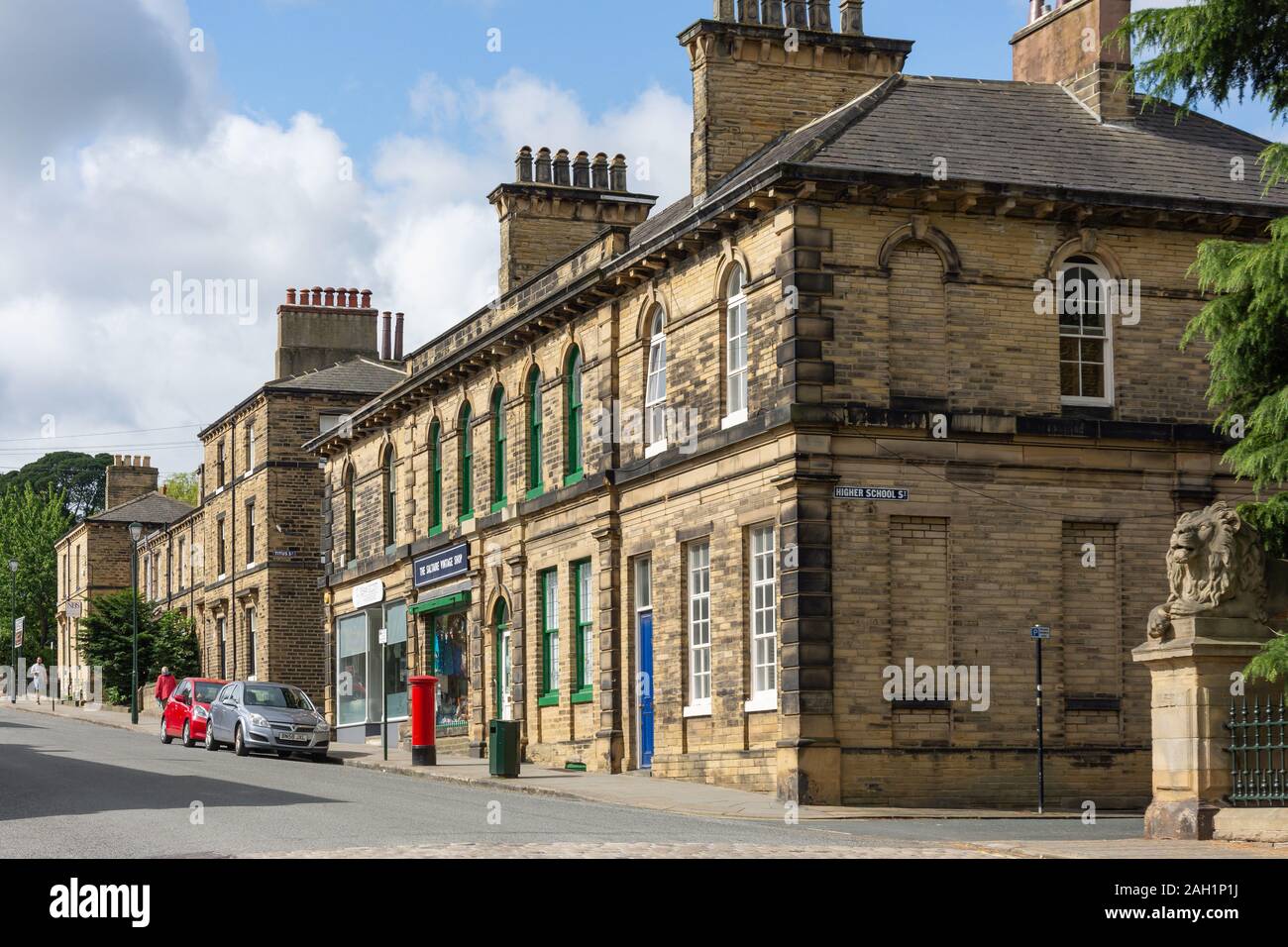 Office buildings, Victoria Road, Saltaire World Heritage Site Village ...