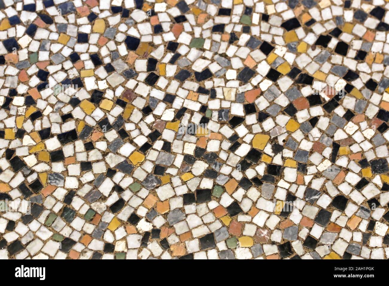 Terrazzo Small Square Random Mosaic Tiles Made From Marble Stock Photo ...