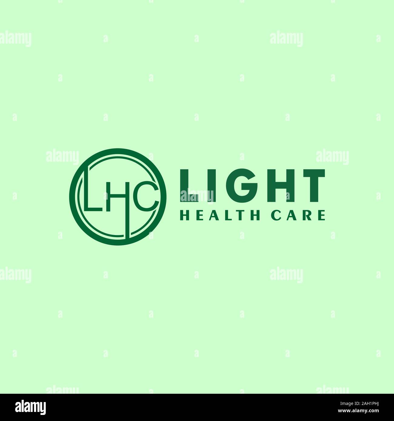 Letter LHC Alphabetic Logo Design Template, Health Care Logo Concept ...