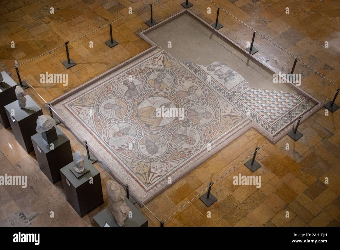 Mosaic of the Seven Wise Men, National Museum, from Baalbek, 3rd c. AD ...