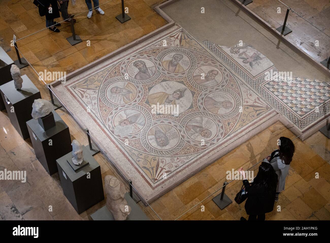 Mosaic of the Seven Wise Men, National Museum, from Baalbek, 3rd c. AD ...