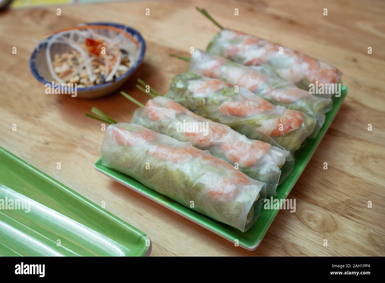 Vietnamese Fresh Spring Rolls, shrimp, Da Nang, Vietnam Stock Photo - Alamy