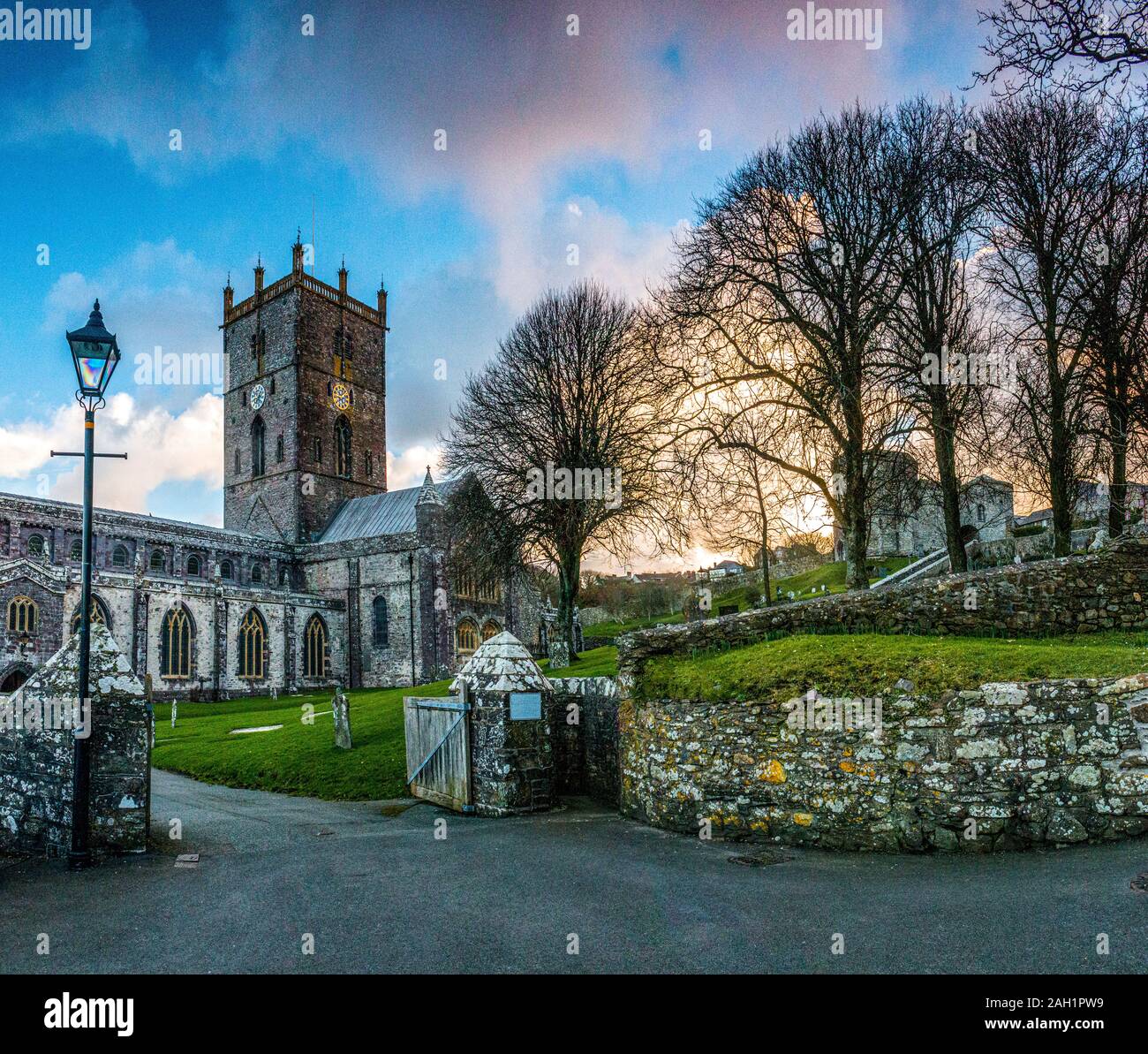 Cathedral St Davids Tyddewi Pembrokeshire Coast National Park Stock ...
