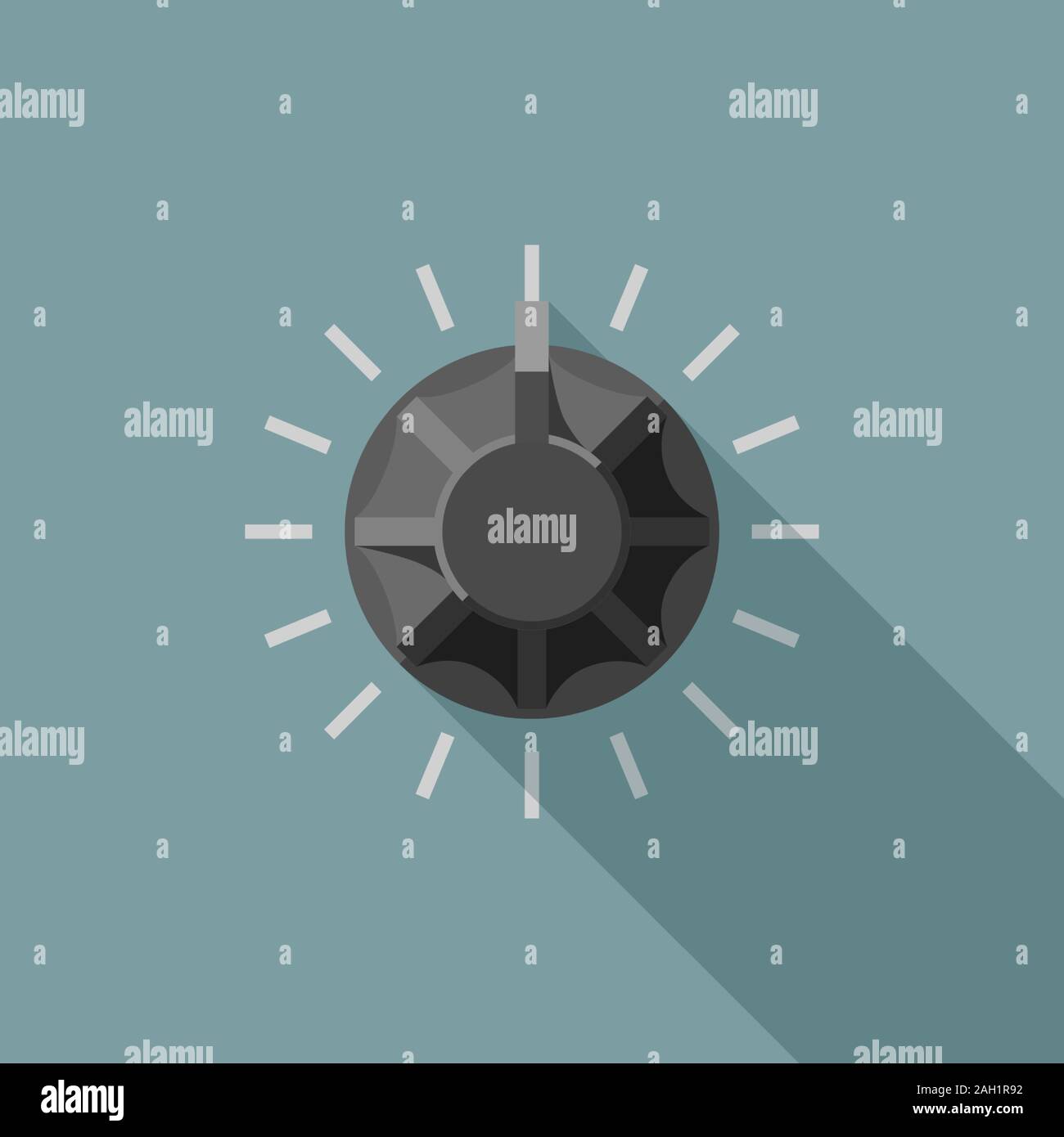 Round switch icon with scale in flat style Stock Vector Image & Art - Alamy