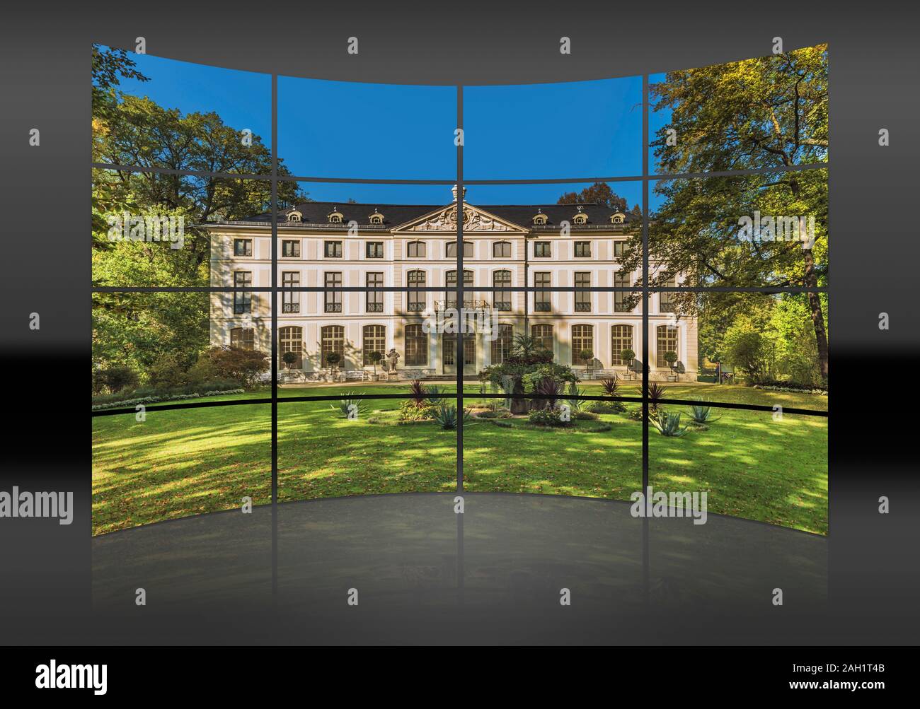 The summer palace Greiz Park was built from 1769 to 1779 in the style ...