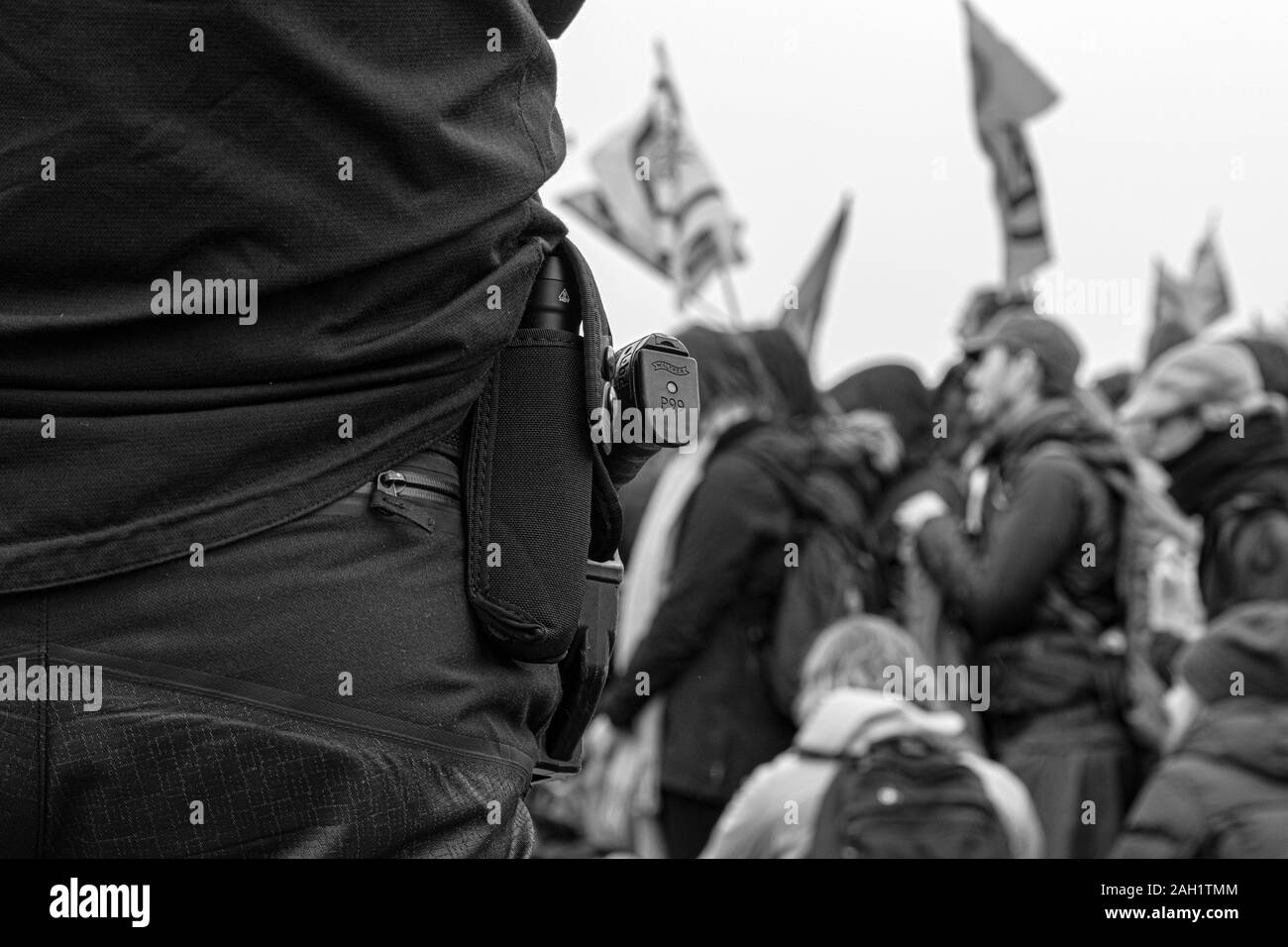 P99 Police Gun At Amsterdam The Netherlands With At The Background ...