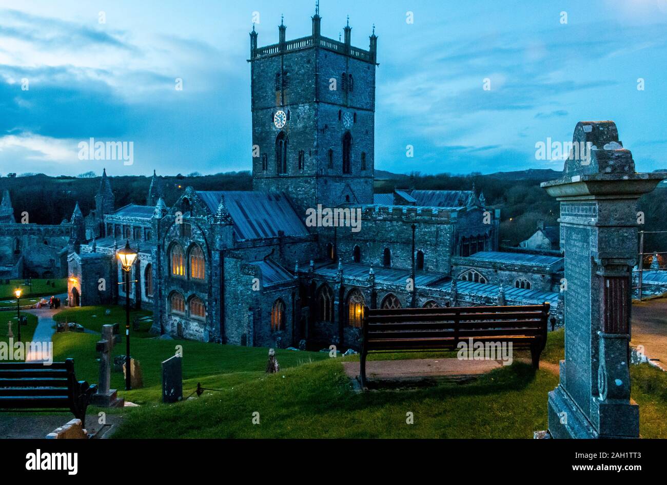 Cathedral St Davids Tyddewi Pembrokeshire Coast National Park Stock ...