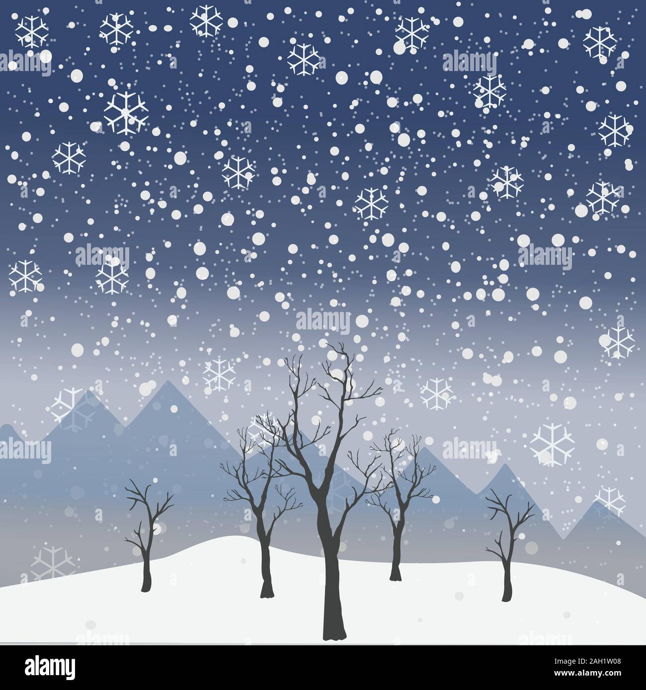 Cute Subtle Winter Background. Vector Illustration Stock Vector Image ...