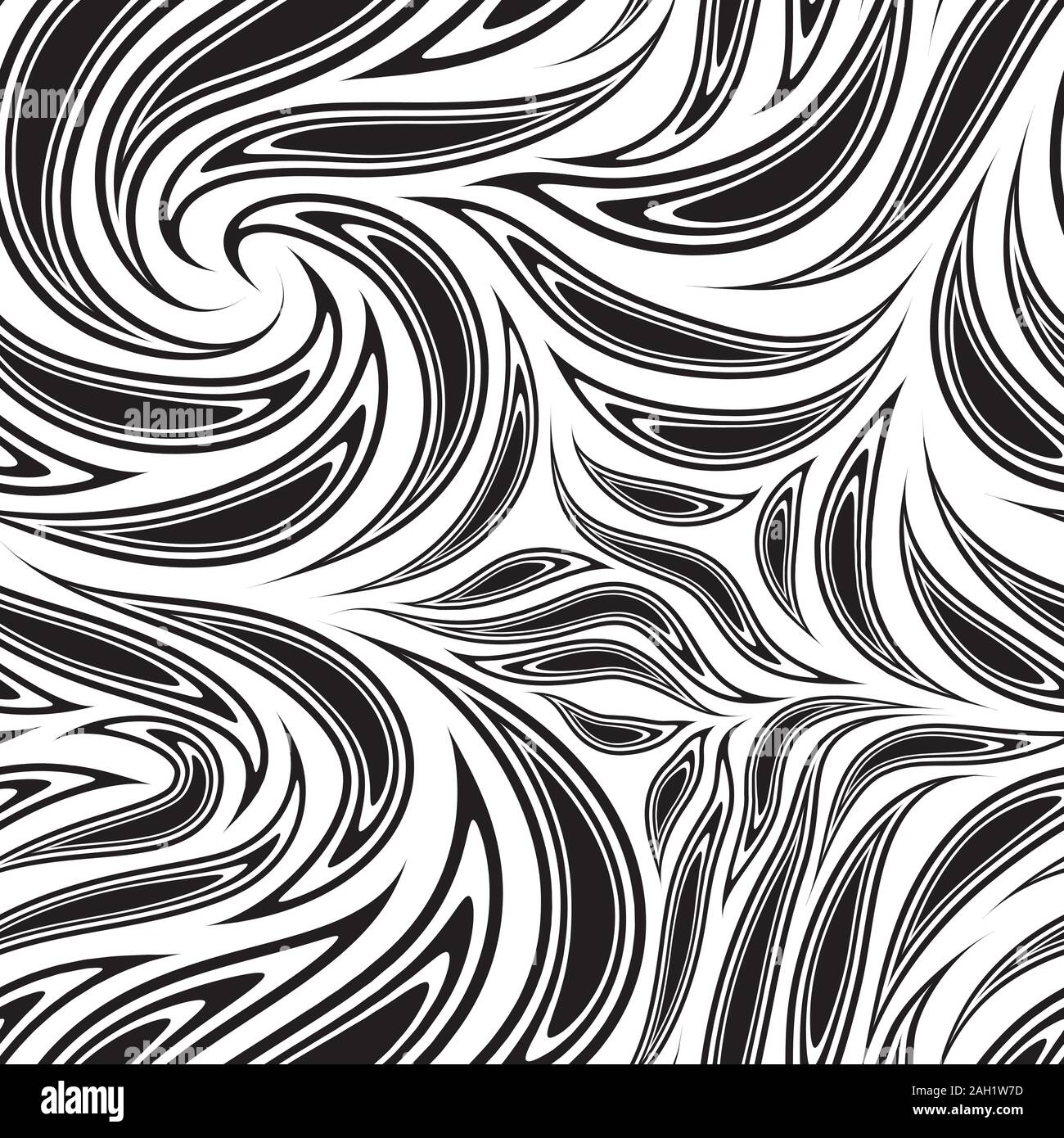 Seamless black vector pattern of cut smooth stripes or brush strokes ...