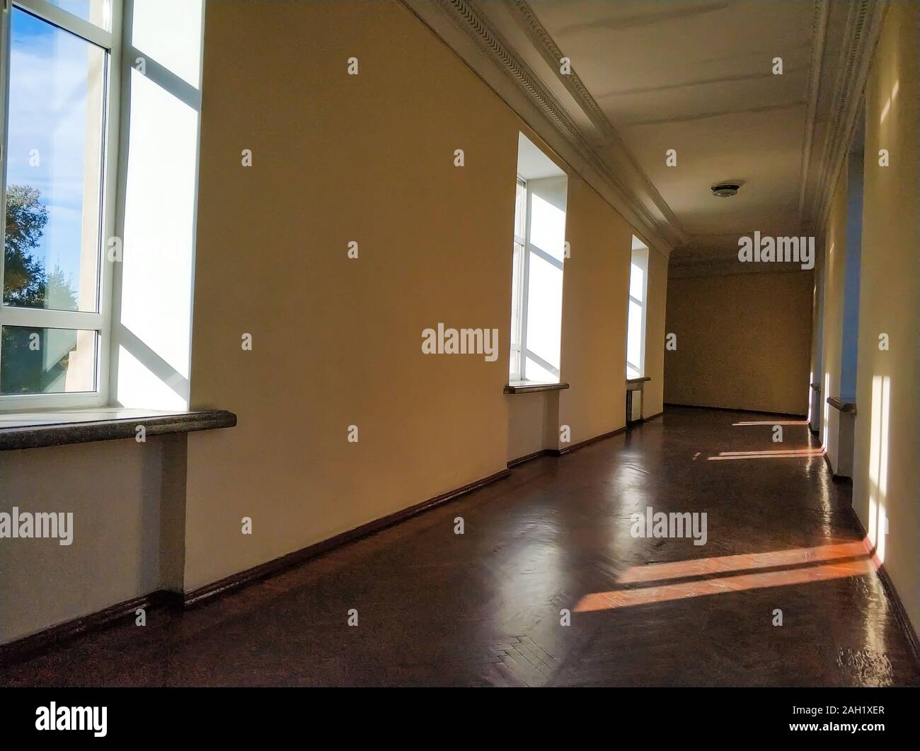 interior architecture of an old university building Stock Photo - Alamy