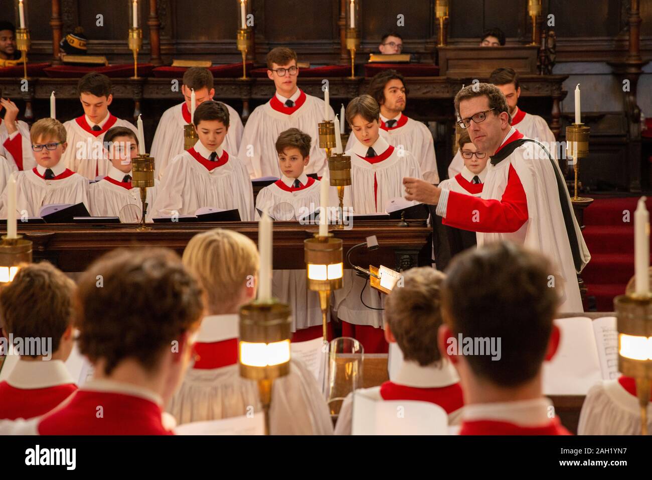 Picture taken Dec 14th shows Daniel Hyde the new director of music with ...