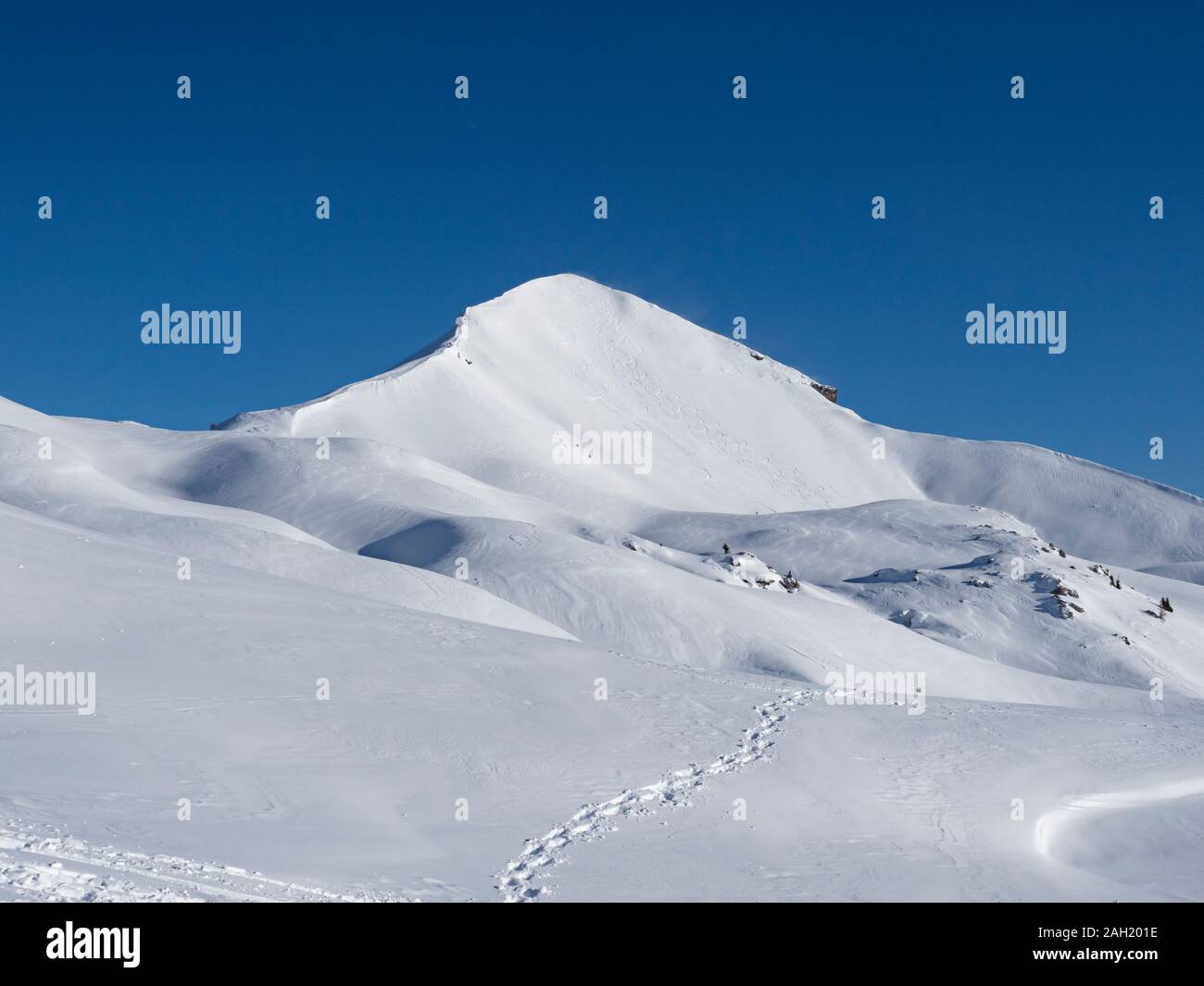 Winter landscape in the Italian alps Stock Photo - Alamy