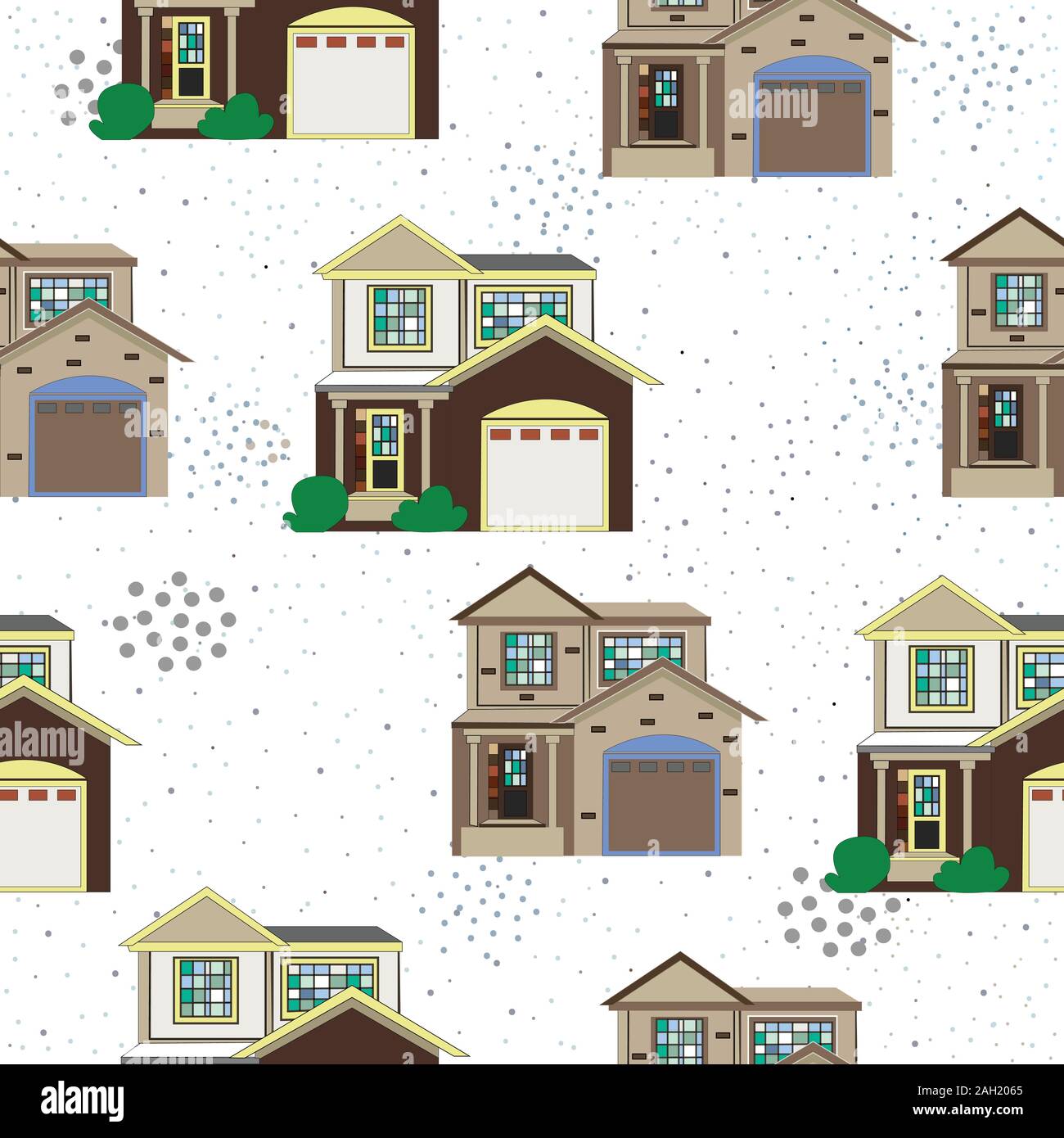 Set of Modern houses. vector Illustration Stock Vector Image & Art - Alamy