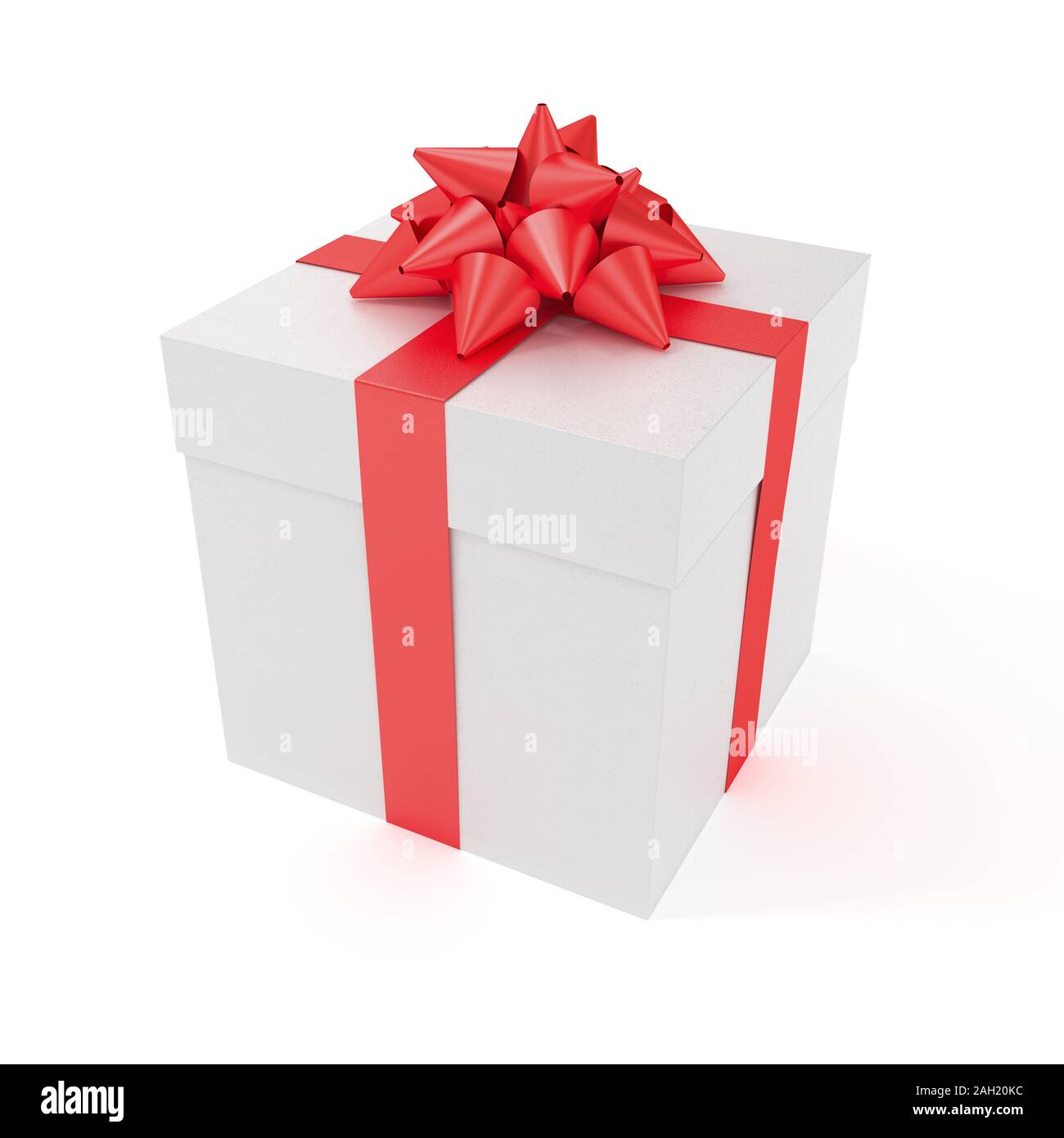 Big present with ribbon isolated with clipping path Stock Photo - Alamy