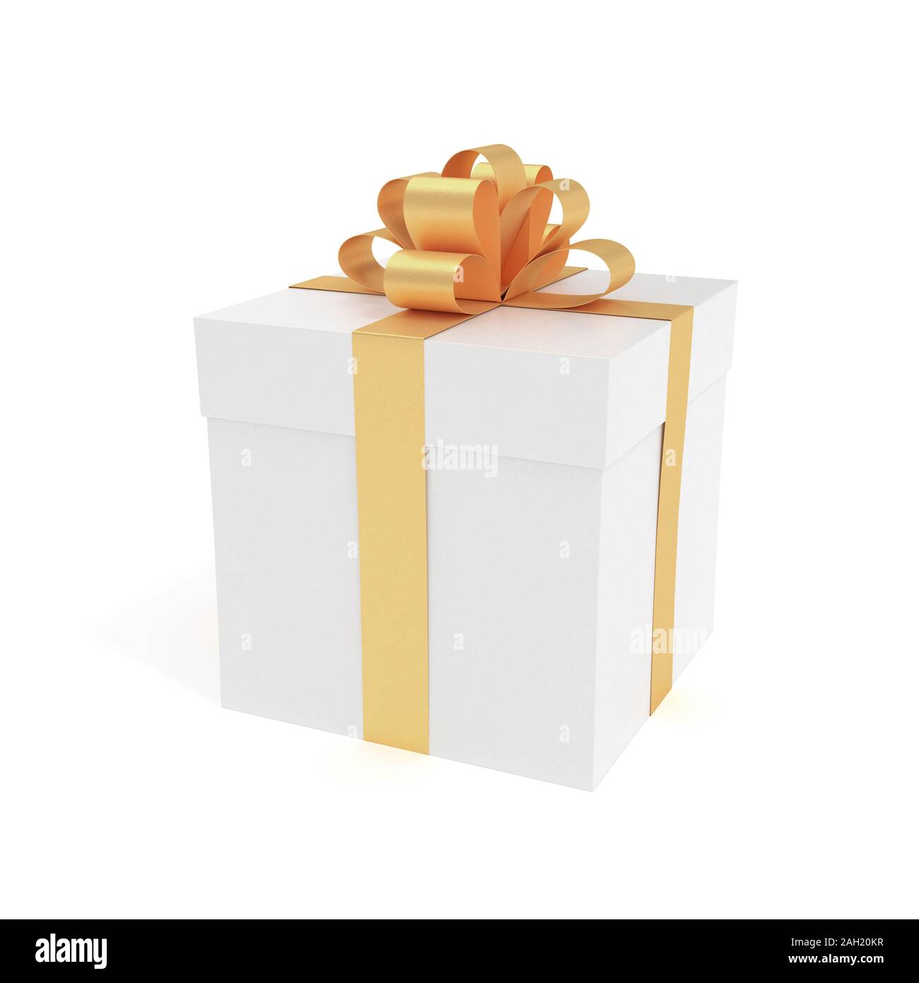 Big present with ribbon isolated with clipping path Stock Photo - Alamy