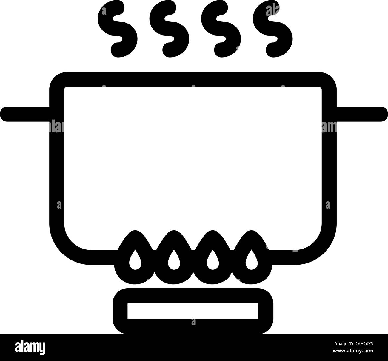 The water boils Stock Vector Images - Alamy