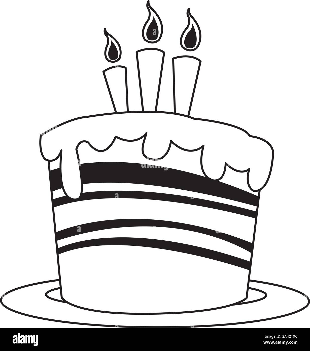 Birthday Cake With Candles Clipart