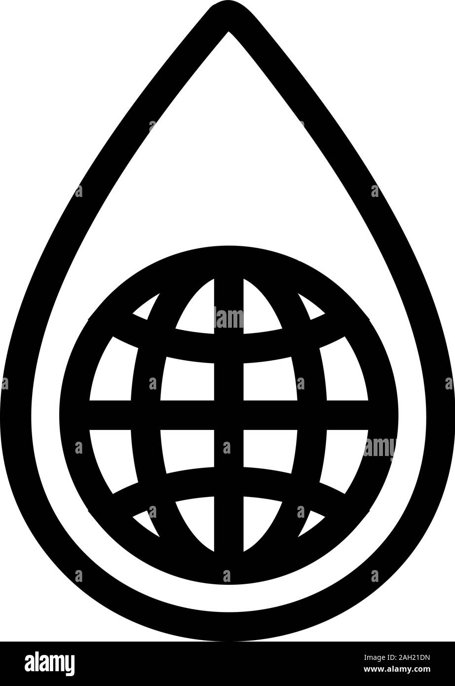 Water droplet world map Black and White Stock Photos & Images - Alamy