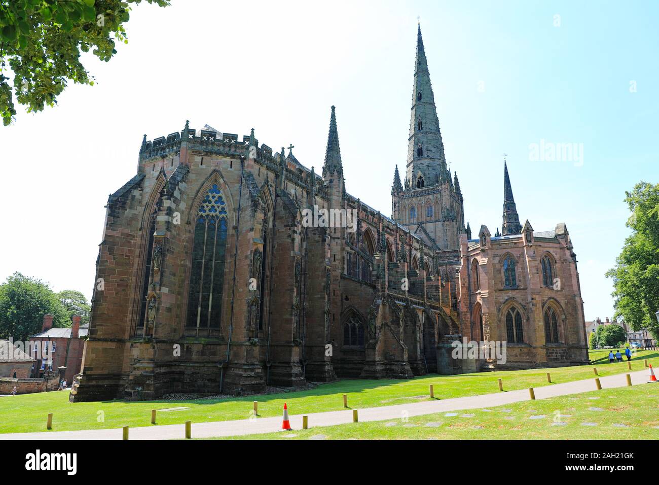 Lichfield Cathedral, the only medieval English cathedral with three ...