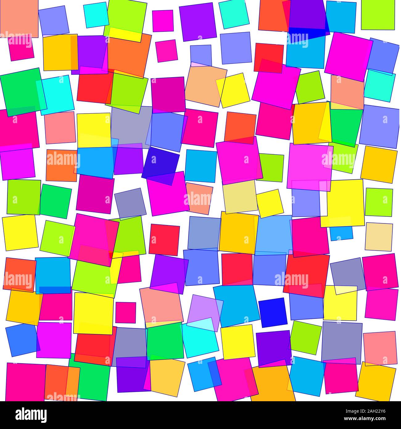 Bright colorful squares on a white background Stock Photo - Alamy