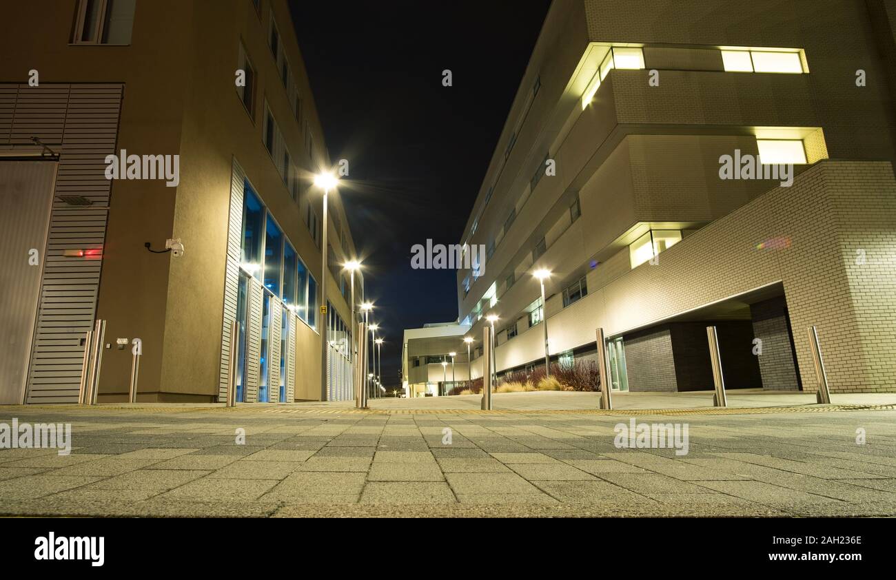 Lincoln University campus at night Stock Photo - Alamy