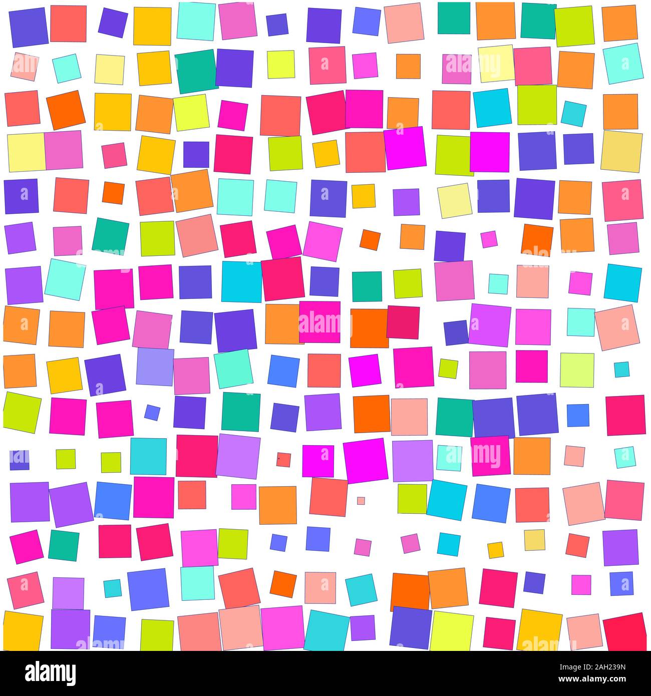 Bright colorful squares on a white background Stock Photo - Alamy