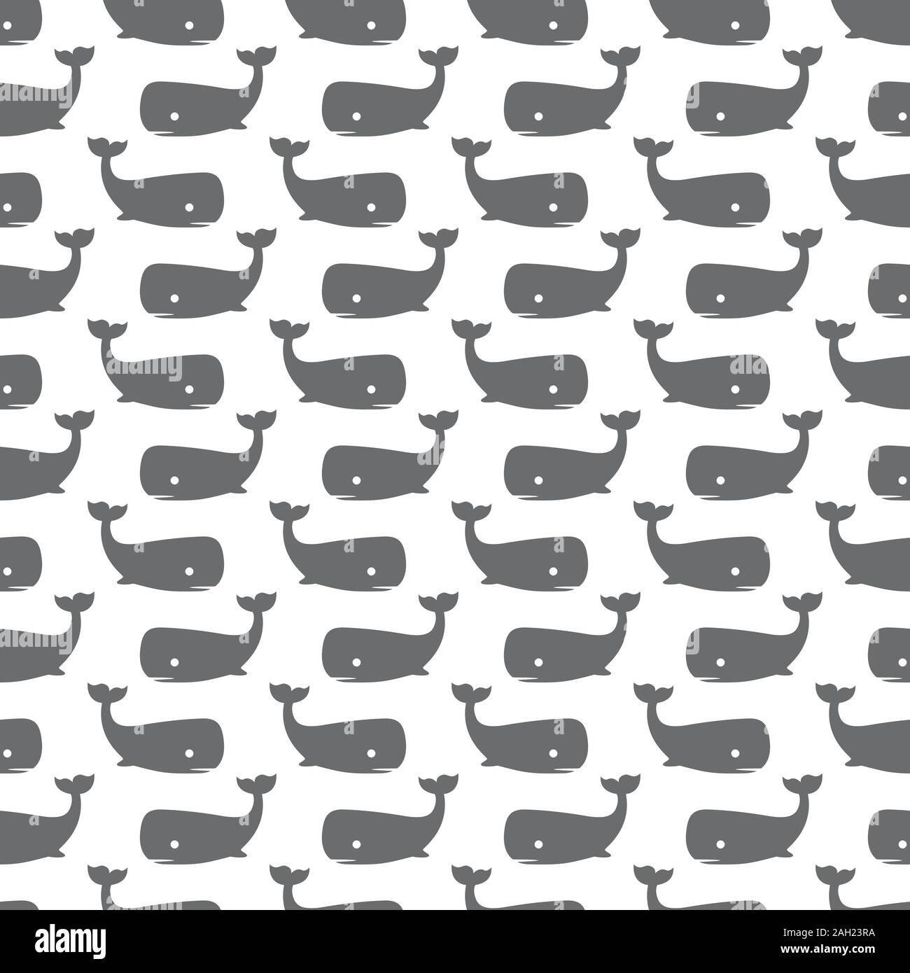 Simple whale pattern seamless repeat background Stock Photo - Alamy