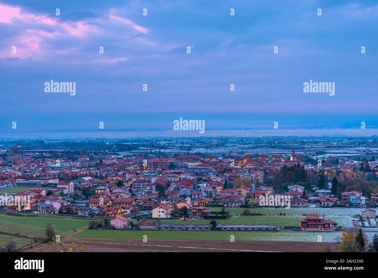 Busca top view. The city in the province of Cuneo has about ten ...