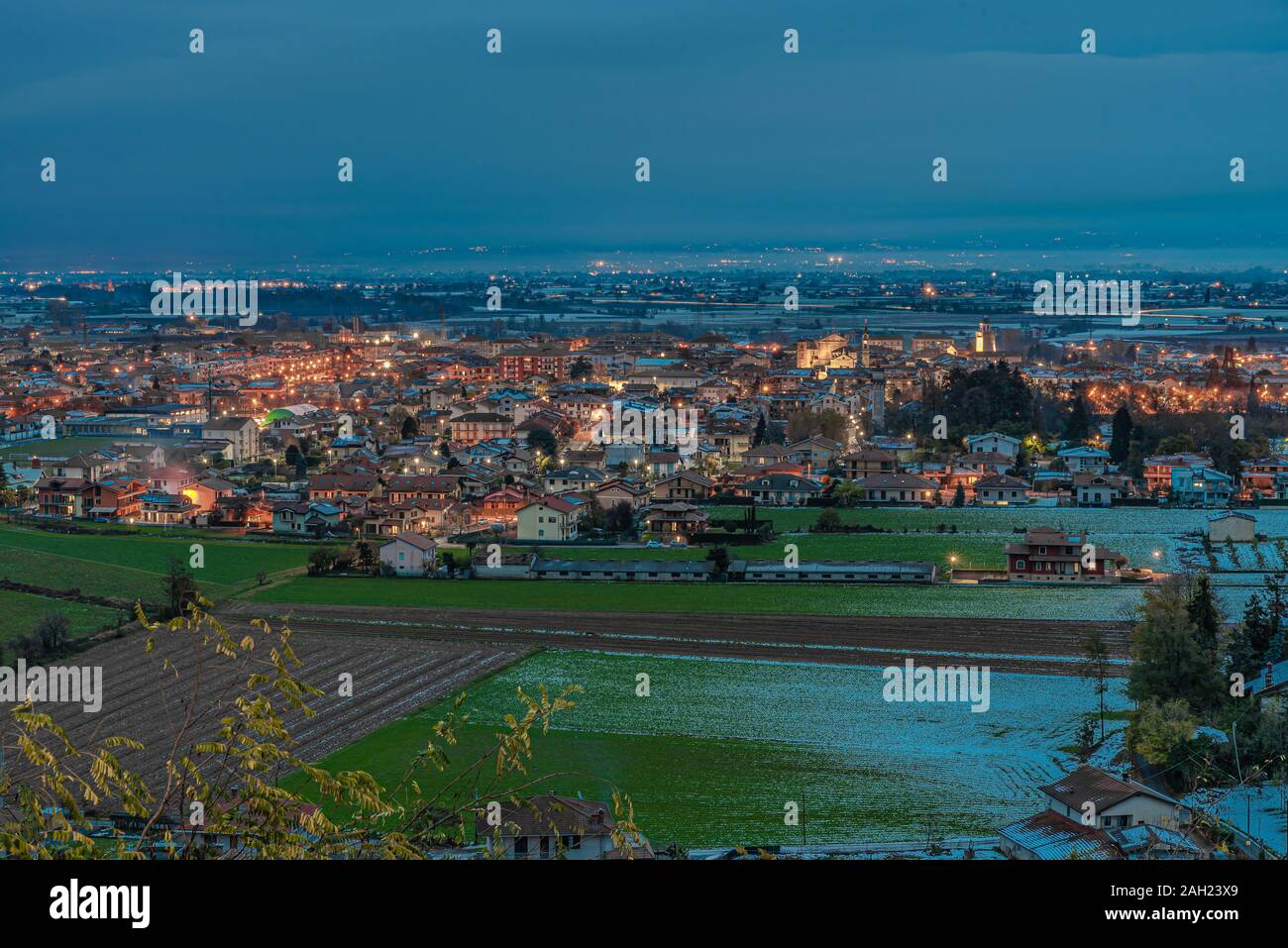 Busca top view. The city in the province of Cuneo has about ten ...