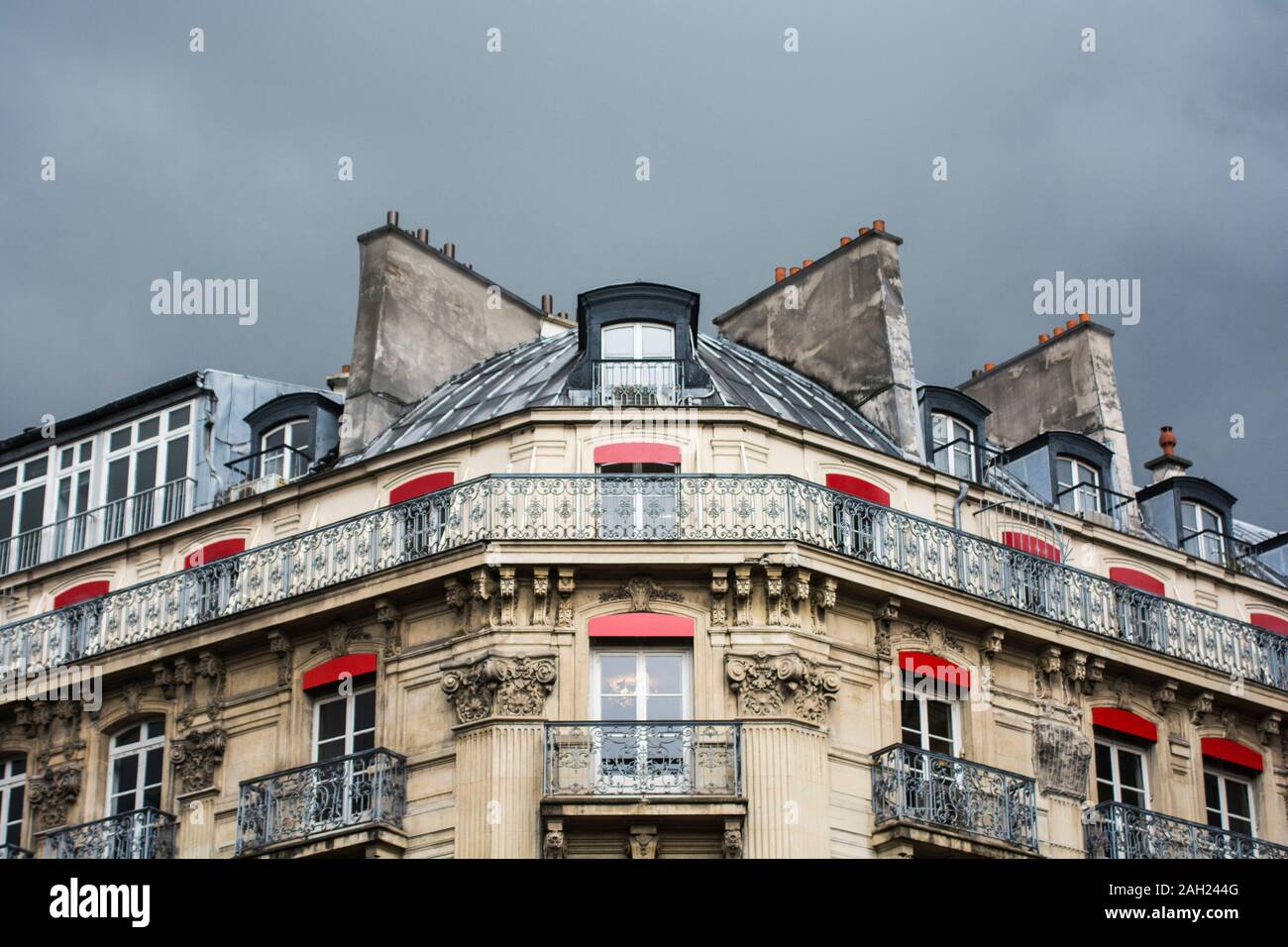 Luxury Apartment Building Paris Parisian High Resolution Stock ...