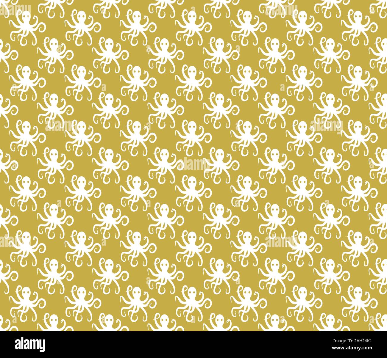 Simple octopus pattern seamless repeat background Stock Photo - Alamy
