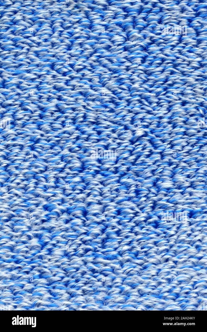 detail of the woven cover on a damper roller for an offset printing ...