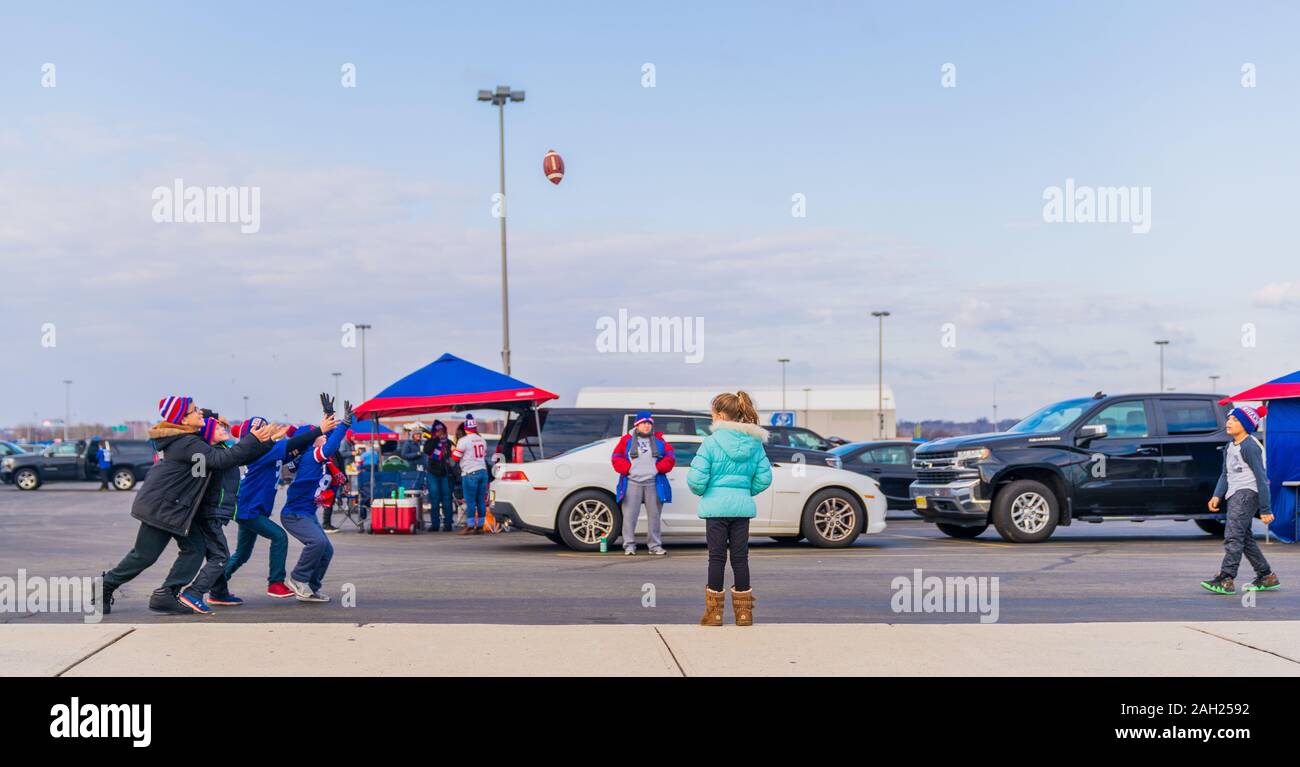 East Rutherford, New Jersey - December 15, 2019: A Group of Kids Play ...