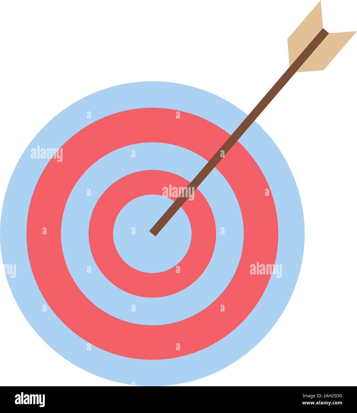 arrow hits the target, target icon Stock Vector Image & Art - Alamy