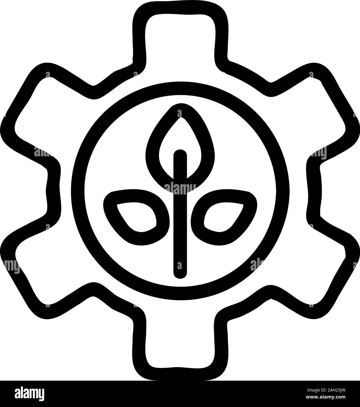 smart farm icon vector. Isolated contour symbol illustration Stock ...