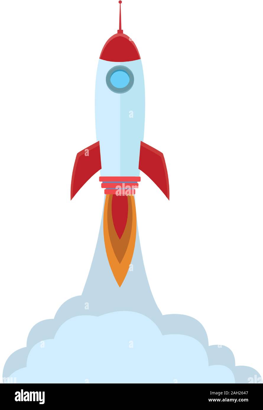 space rocket launching icon, colorful design Stock Vector Image & Art ...