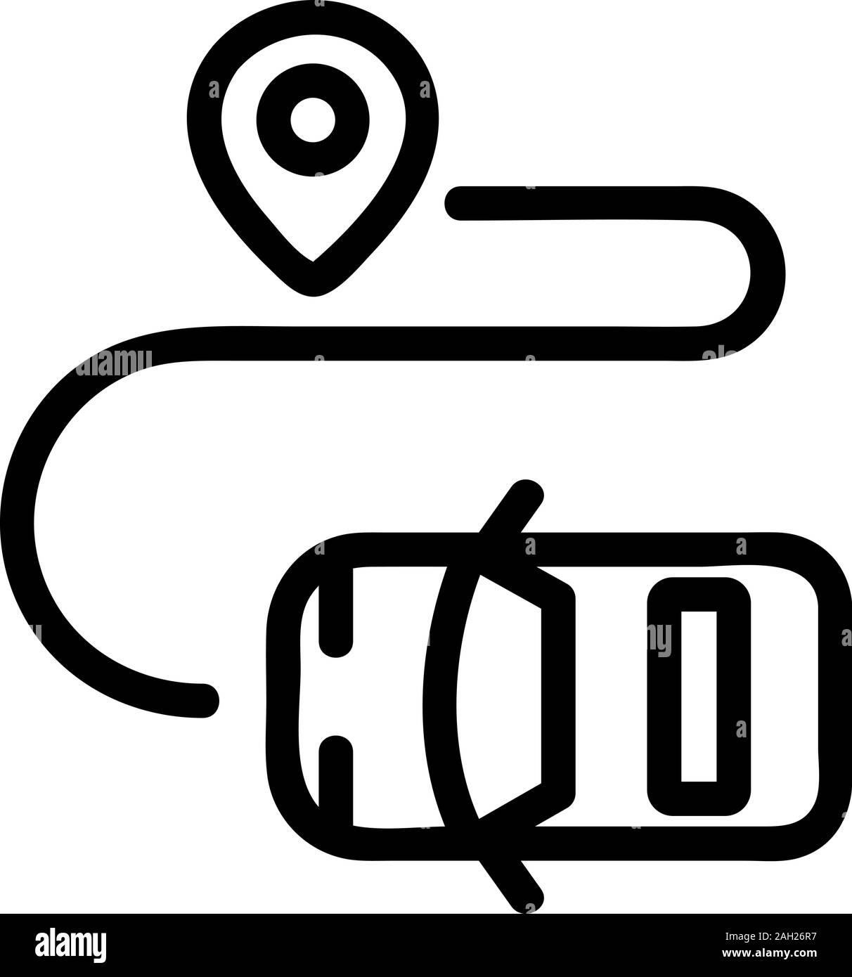 Smart car icon vector. Isolated contour symbol illustration Stock ...