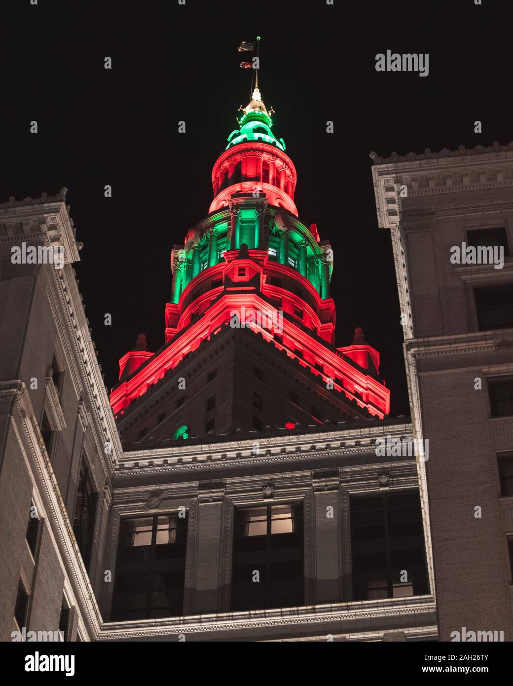 Cleveland skyline christmas hi-res stock photography and images - Alamy