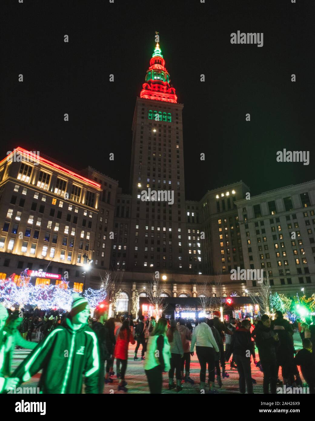 Christmas in Cleveland Ohio Stock Photo - Alamy