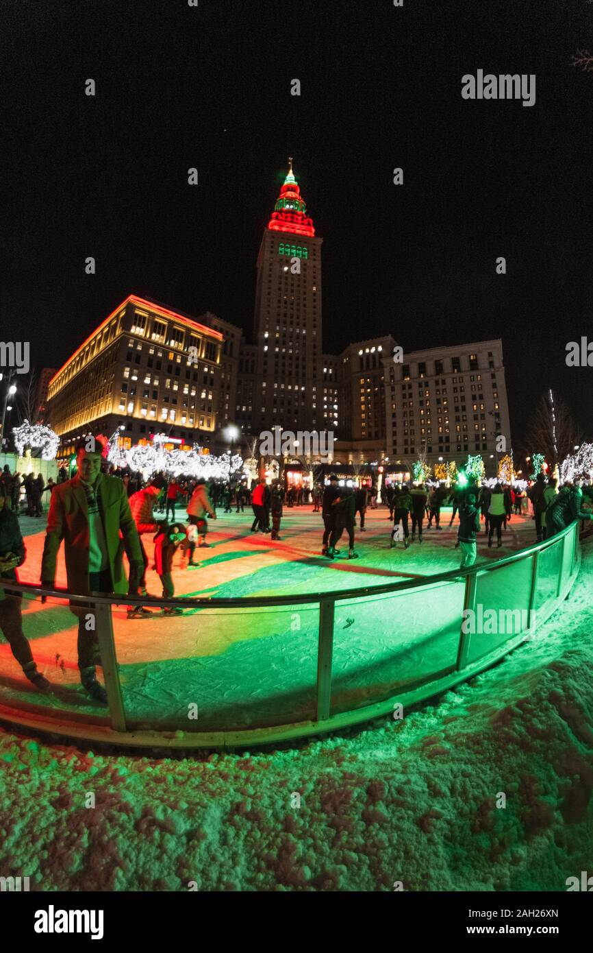 Christmas in Cleveland Ohio Stock Photo - Alamy