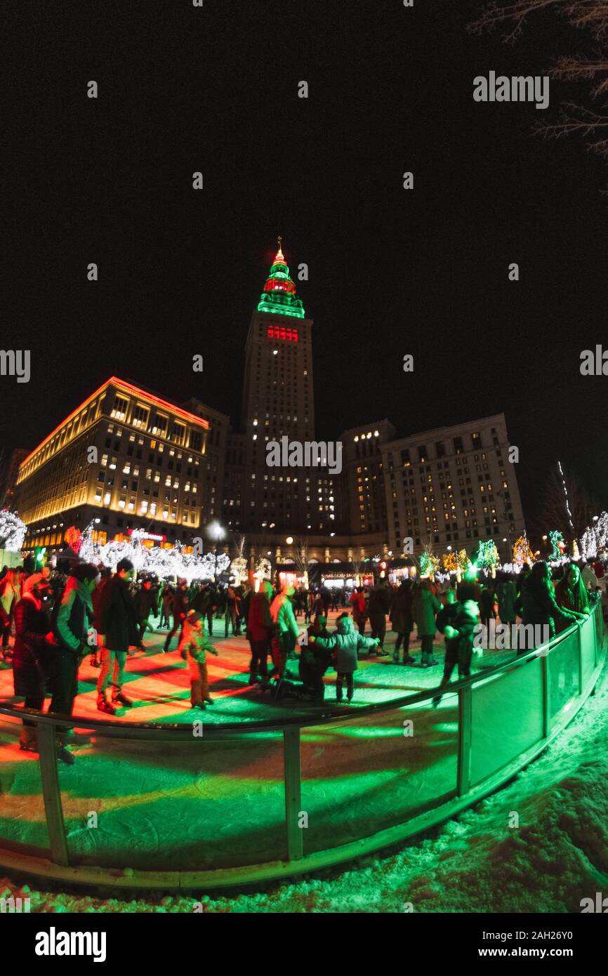 Christmas in Cleveland Ohio Stock Photo - Alamy