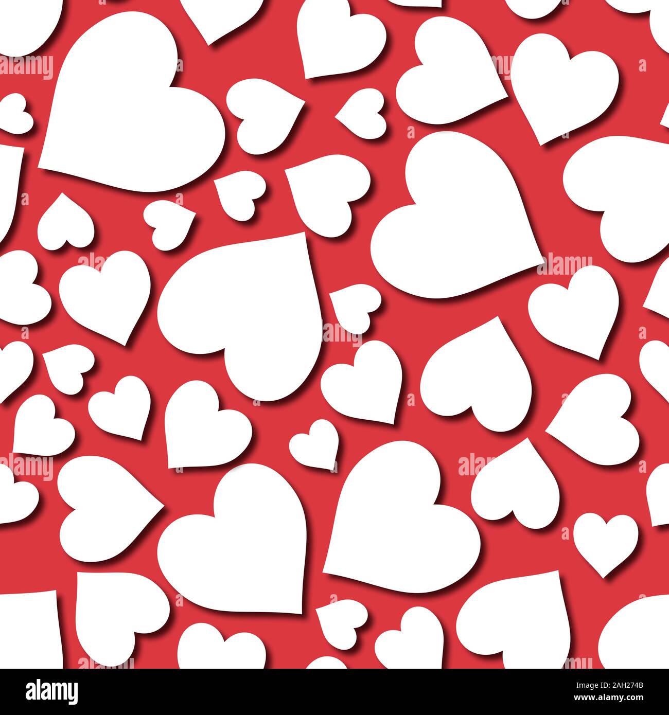 Random love heart seamless repeat pattern background Stock Photo - Alamy