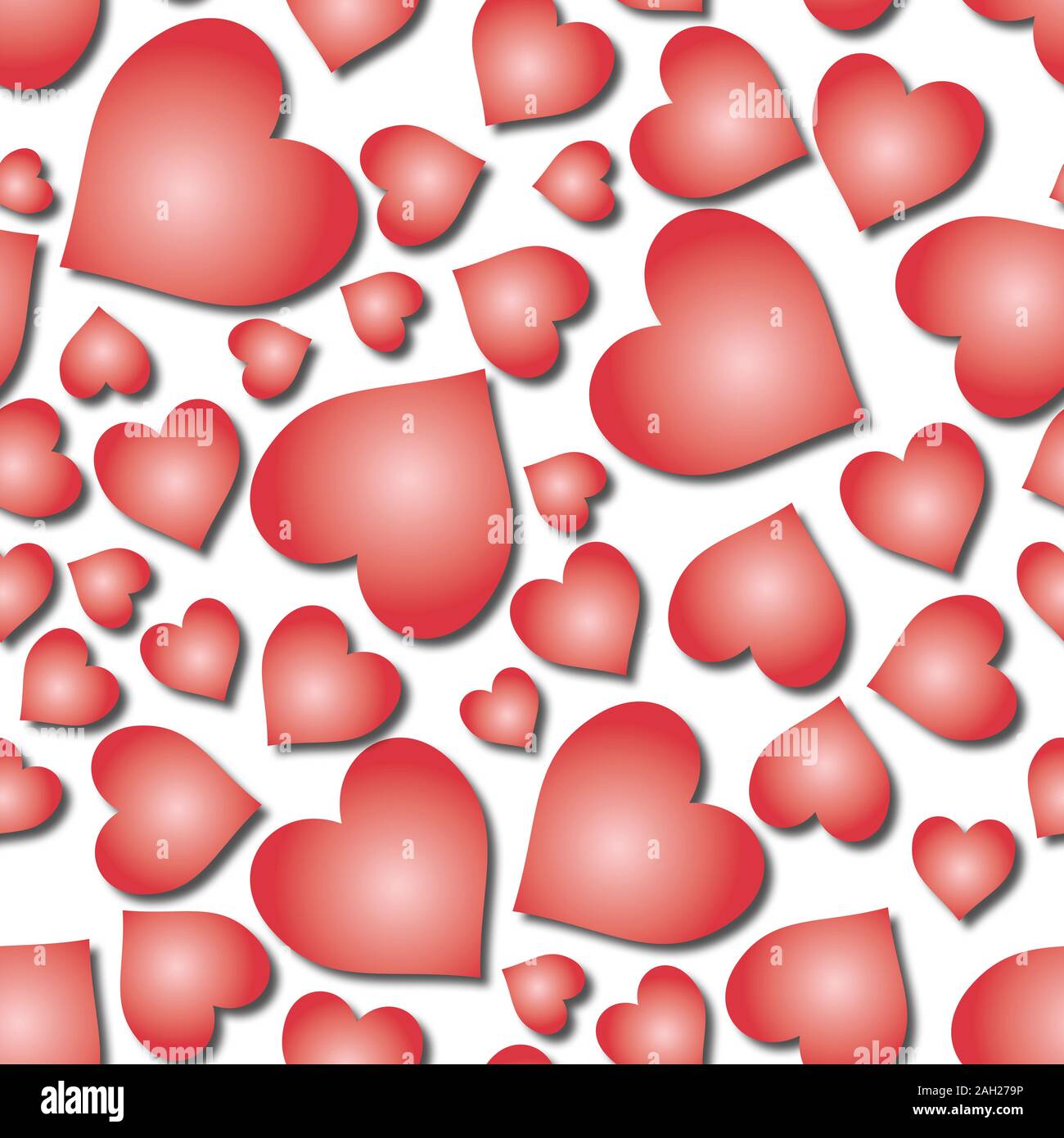 Random love heart seamless repeat pattern background Stock Photo - Alamy