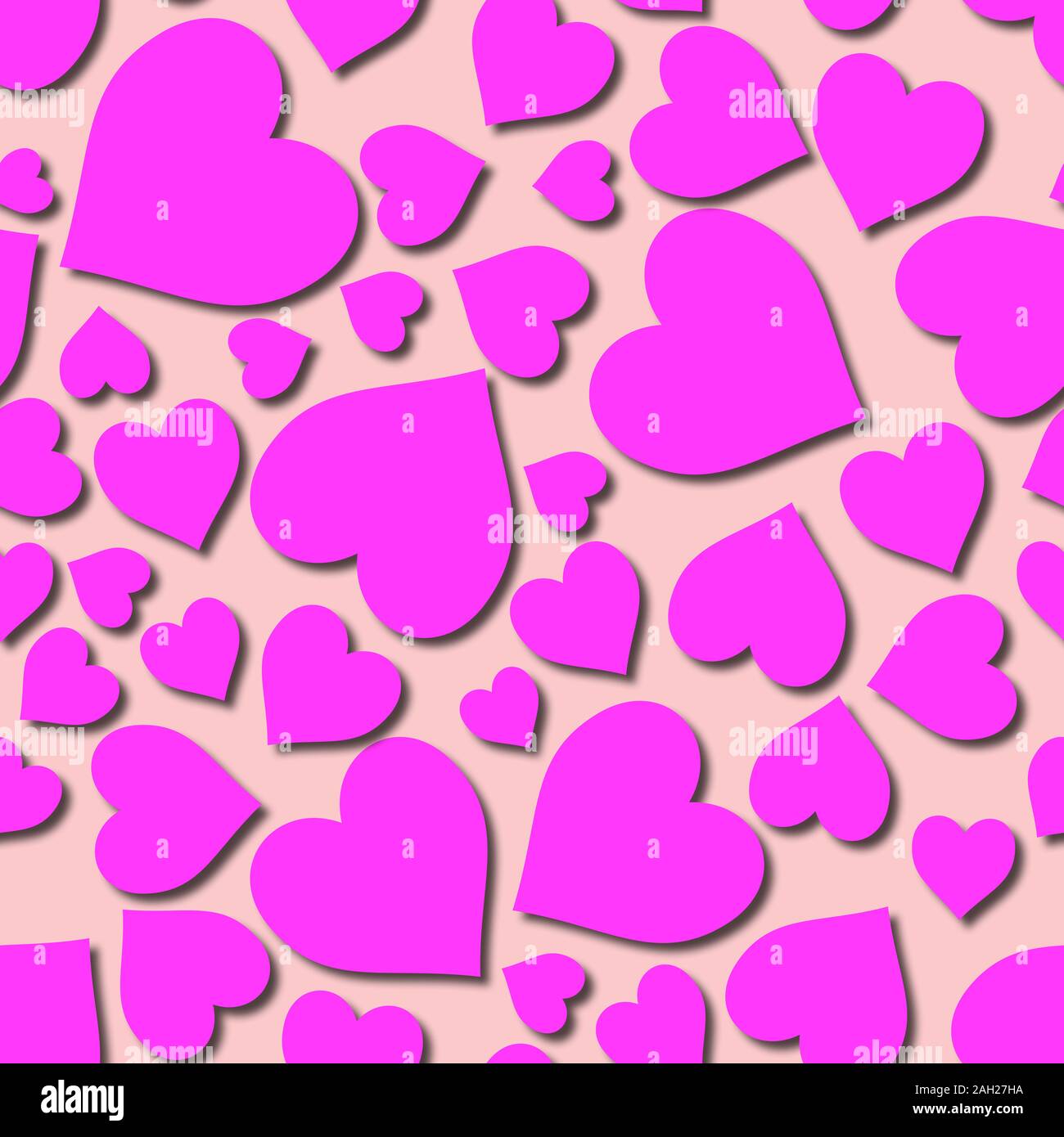 Random love heart seamless repeat pattern background Stock Photo - Alamy