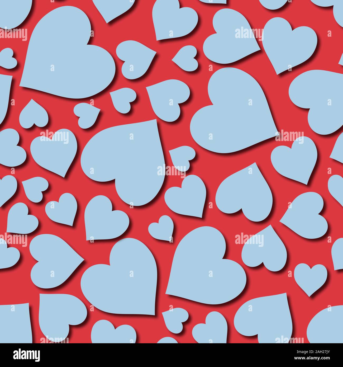 Random love heart seamless repeat pattern background Stock Photo - Alamy