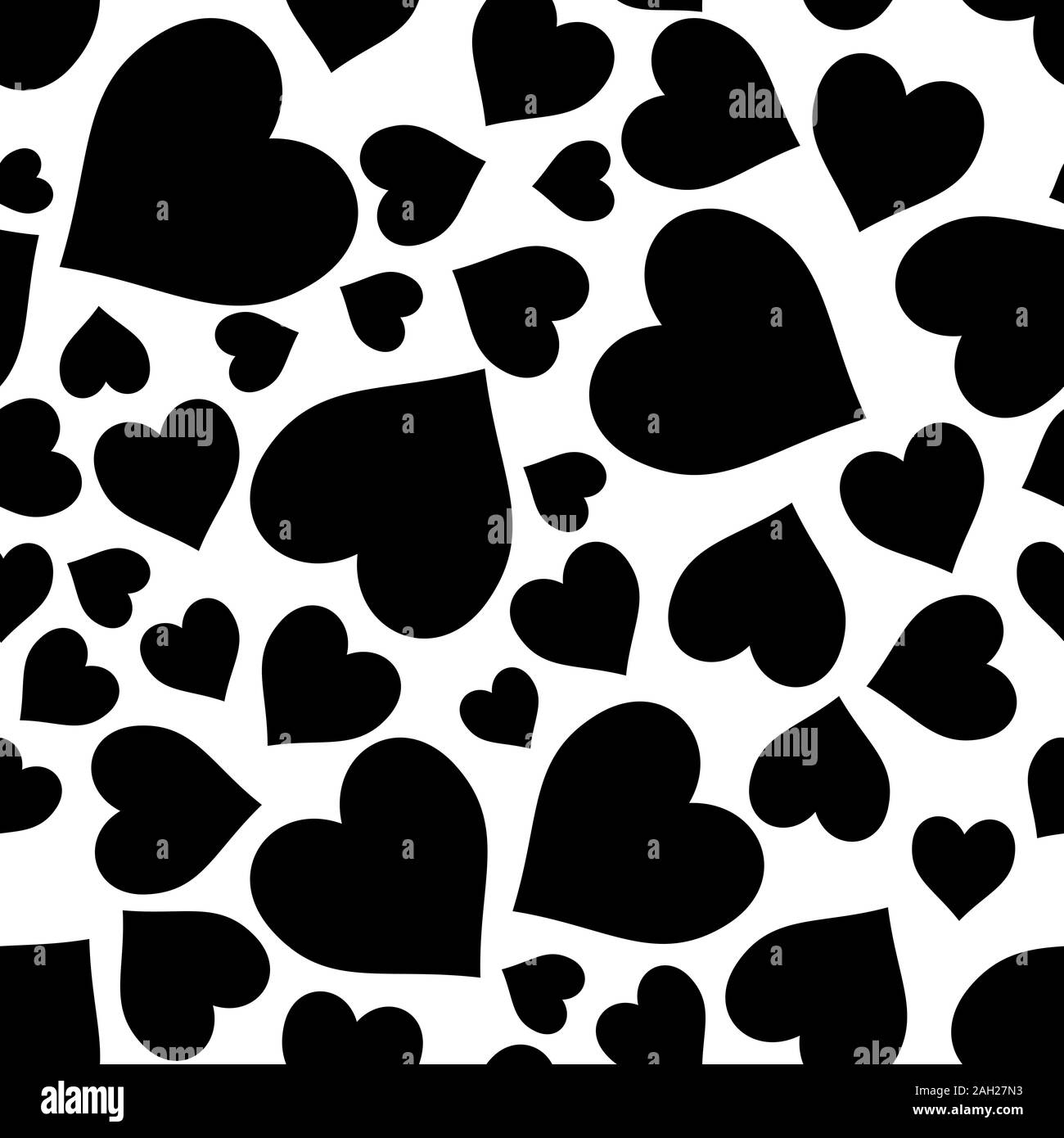 Random love heart seamless repeat pattern background Stock Photo - Alamy